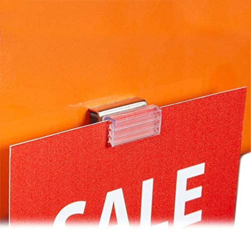 Mini Magnetic Card Grip, Flush Sign Holder for Gondola, Metal Shelves ...