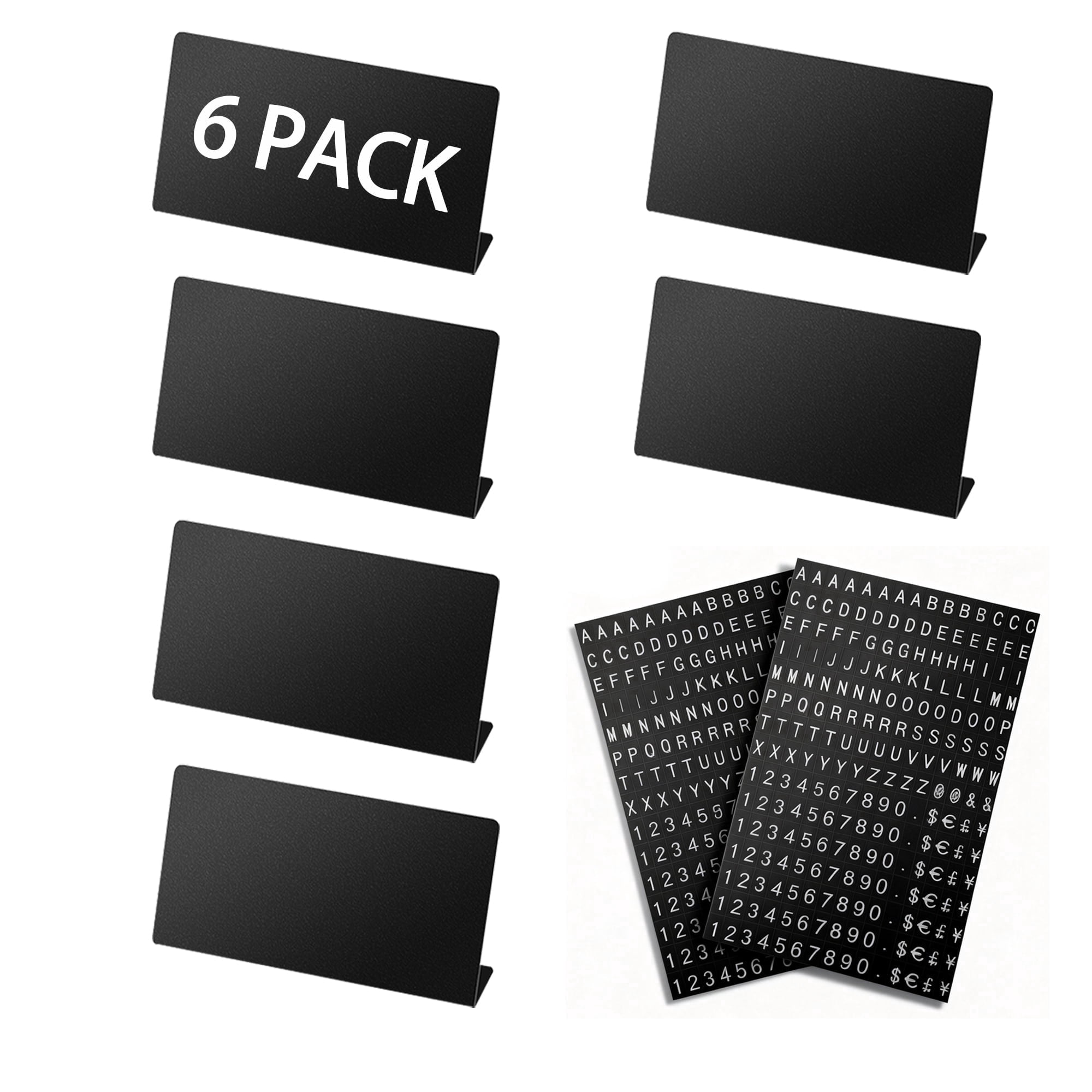 Nathome Mini Magnetic Letter Display Sign, Metal L-Shaped Countertop ...