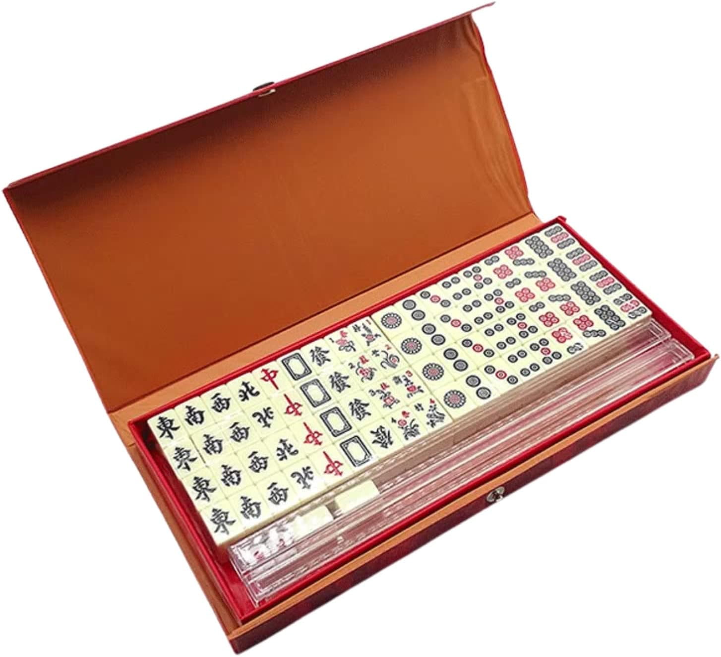 Mini Mahjong Traditional Chinese Version Game Set with 2 Spare Cards ...