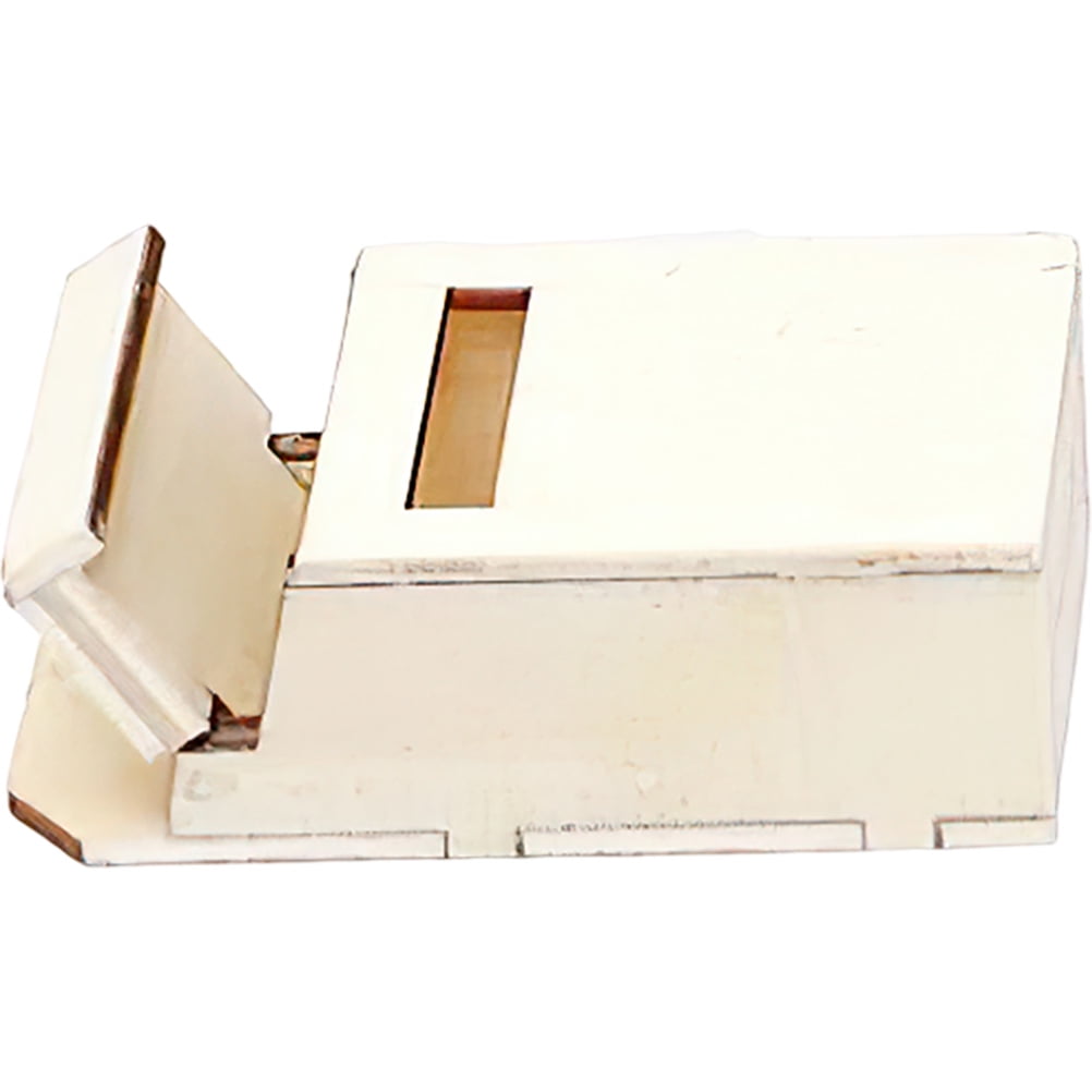 Mini Mailbox Doll House Miniature for Kids Dollhouse Wooden Tiny ...