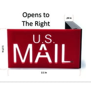 Mail Time Yellow Mailbox Alert Signal Flag with Door for Long Driveways ...