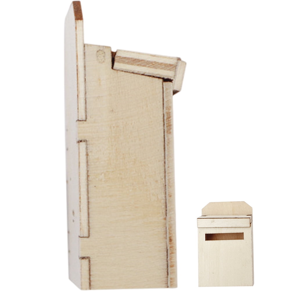 HOMEMAXS Khaki Wooden Mini Mailbox for Decor Perfect as Kids Gift and ...
