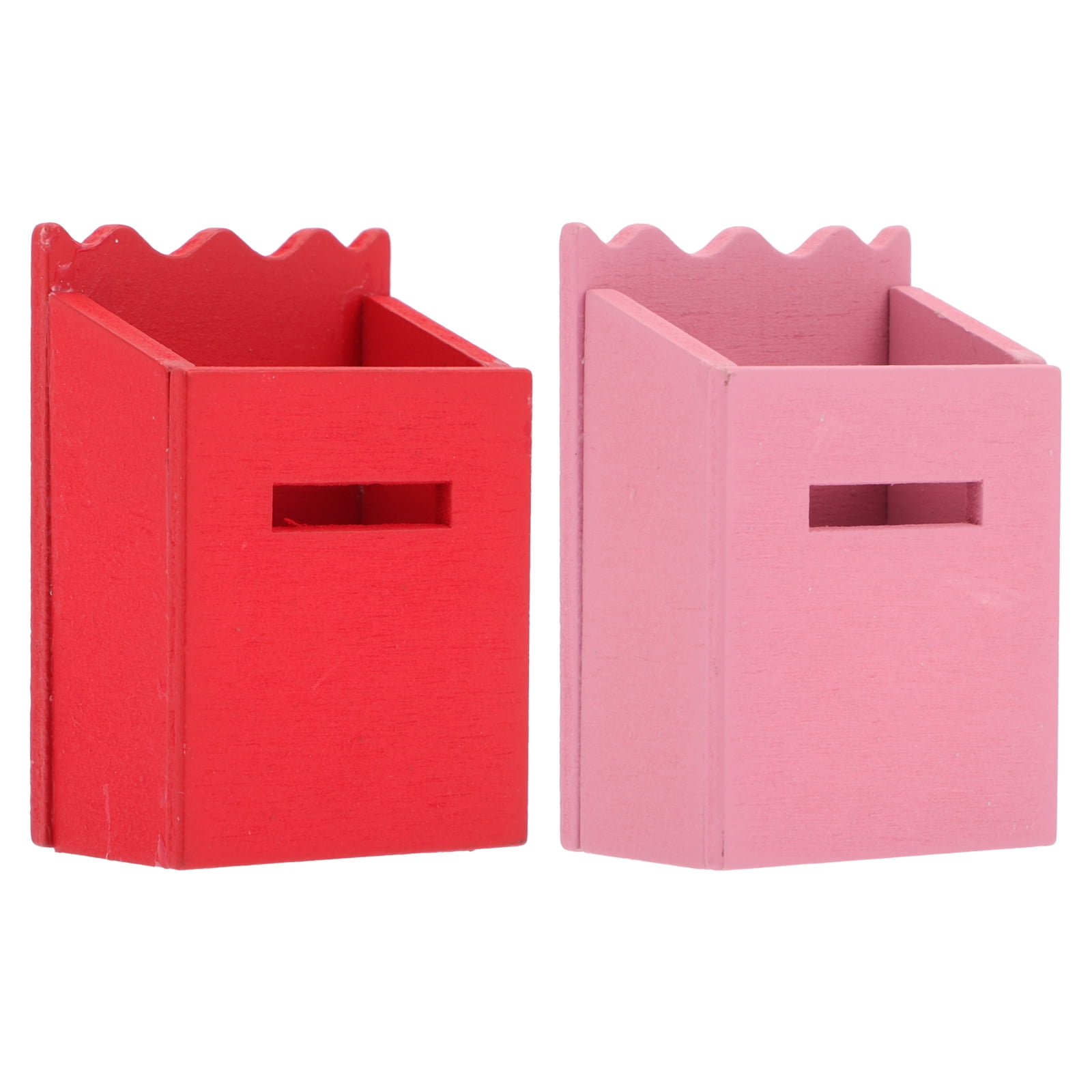 2pcs Adorable Doll House Miniature Mailboxes Mini Furniture Model House ...