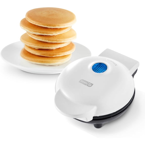 Mini Maker Round Griddle for Individual Pancakes, Cookies, Eggs & other ...