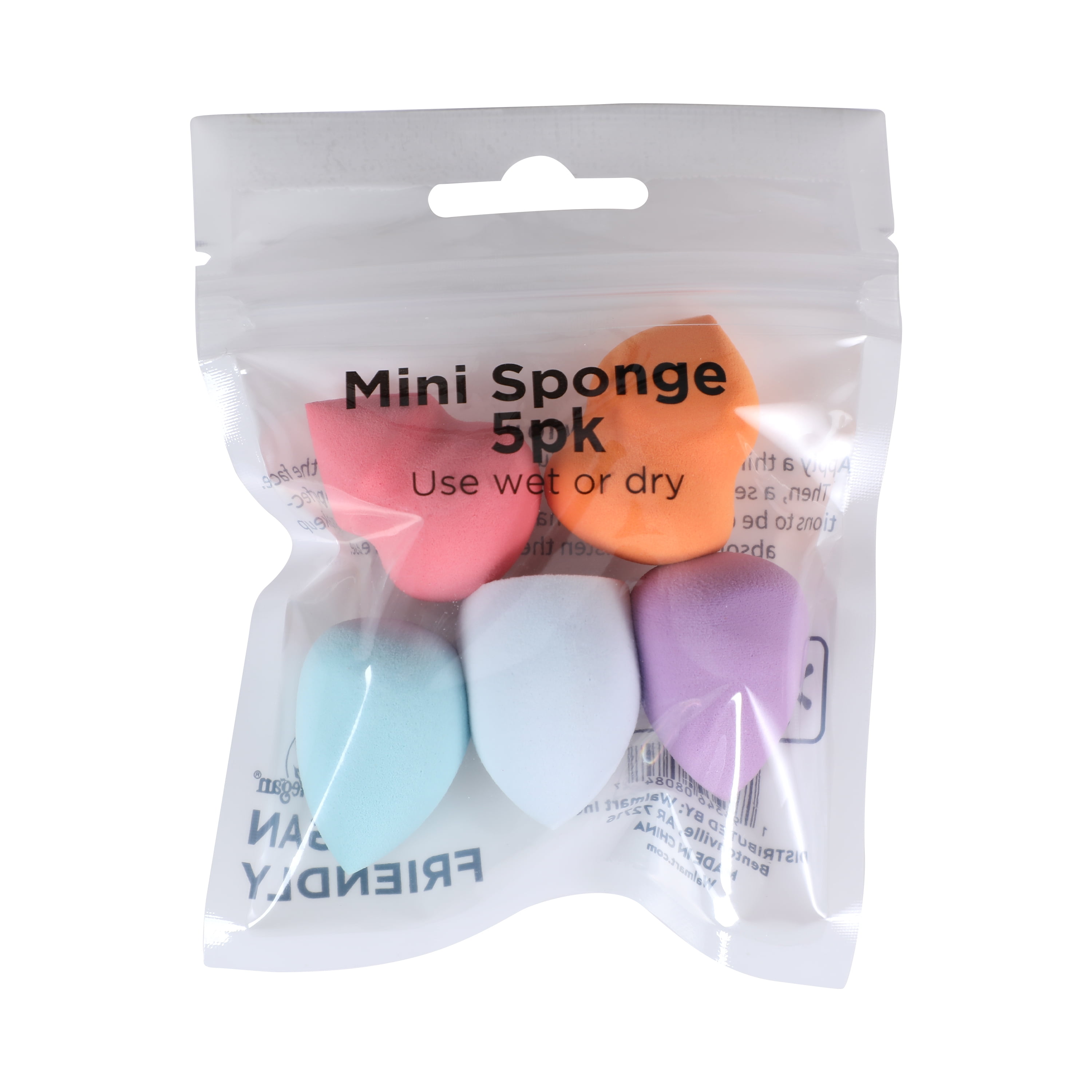 Walmart Mini Sponges 5 Pack for precise blending and spot coverage, wet ...