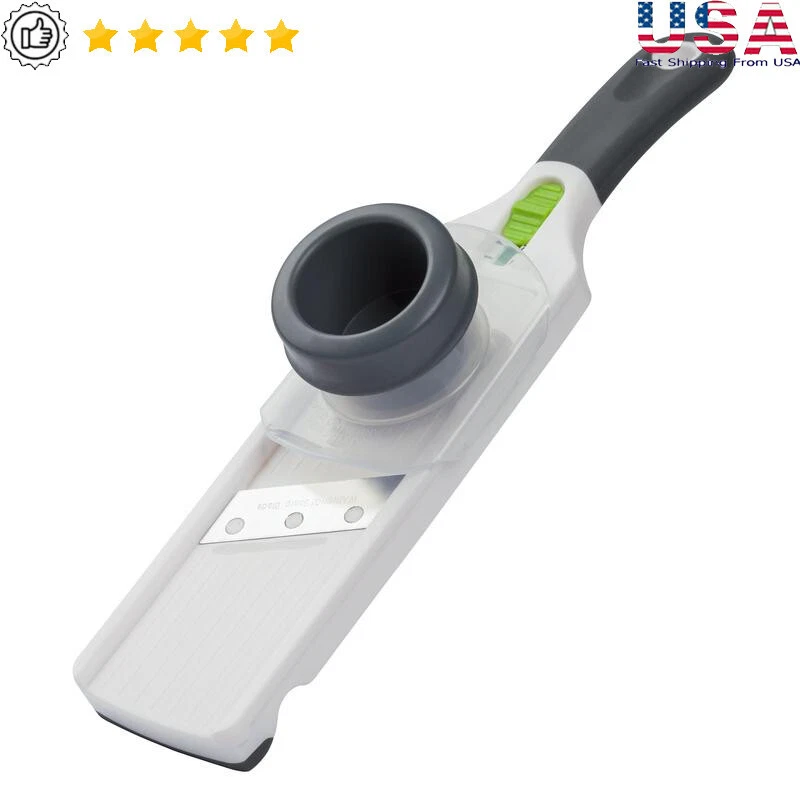 Mini Mandoline Slicer Adjustable Vegetable Cutter W/ Safety Guard Blade ...