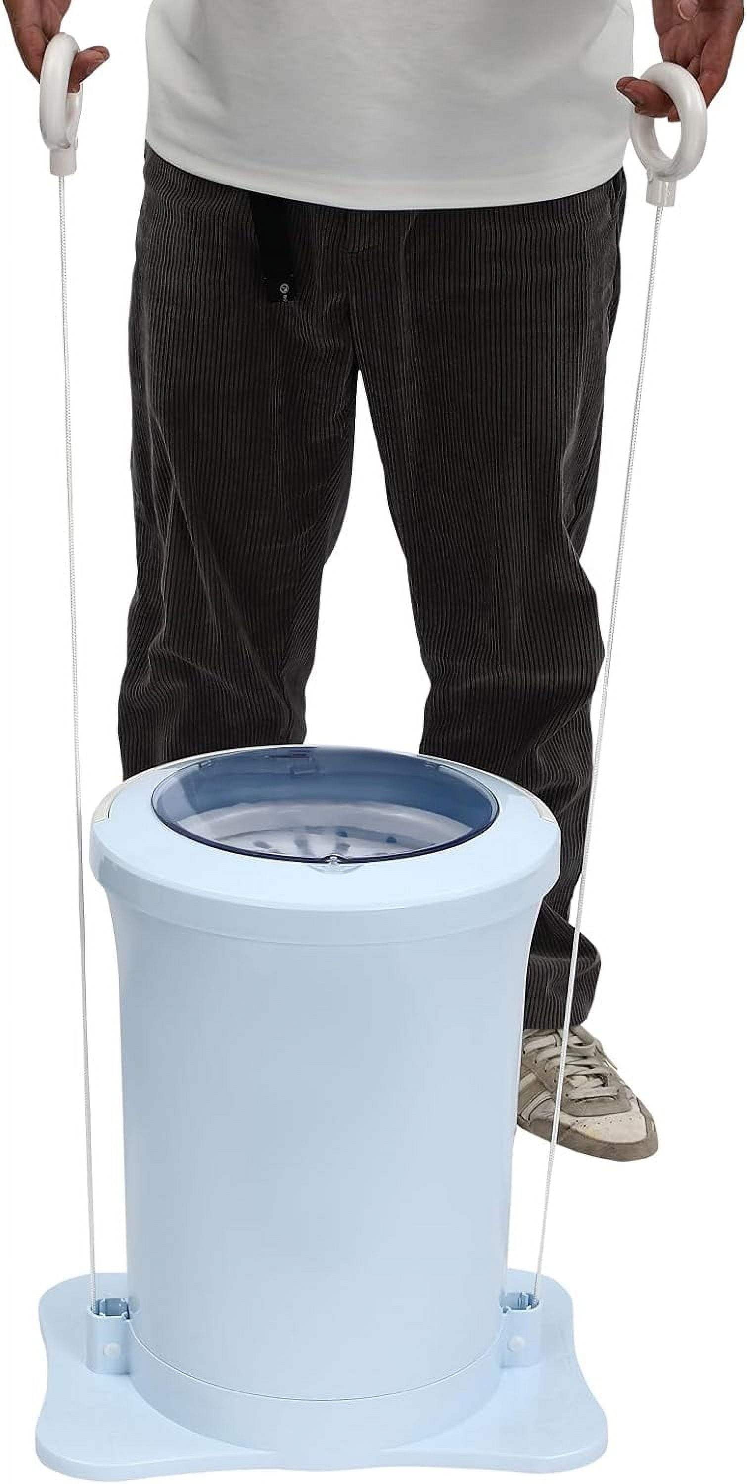Mini Manual Clothes Dryer, 12L Spin Dryer Foot Powered Washing Machine ...