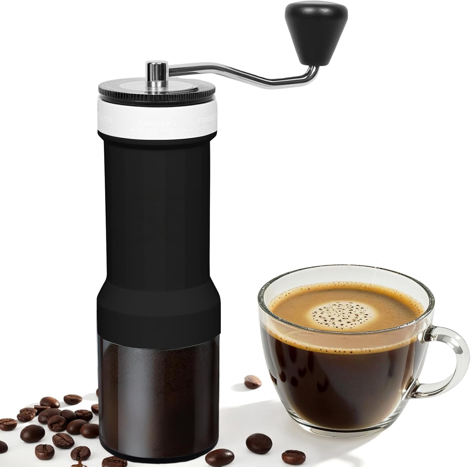 Mini Manual Coffee Grinder – 40 Adjustable Settings, Portable Hand ...