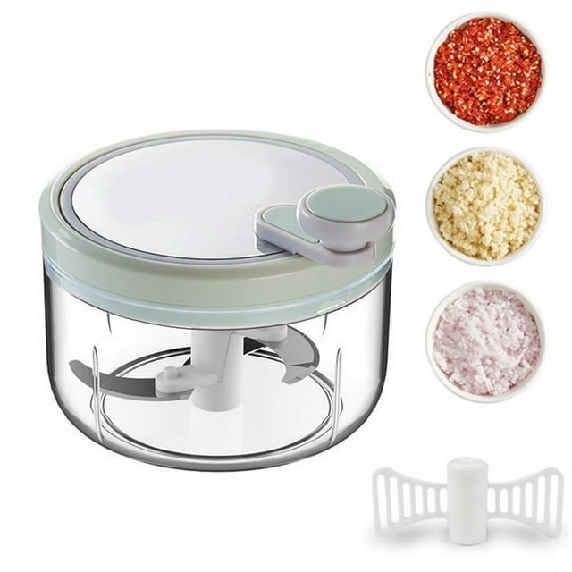 Mini Manual Food Processor,Vegetable Chopper,Garlic Chopper,Hand Rotary ...
