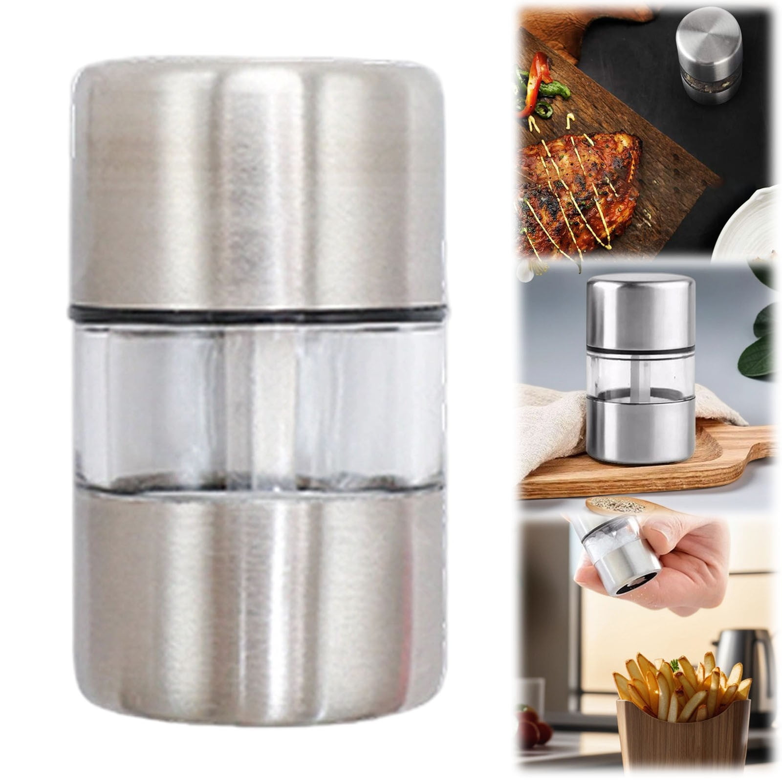 Mini Manual Pepper Grinder/ Stainless Grinder Efficient Cutting Long ...
