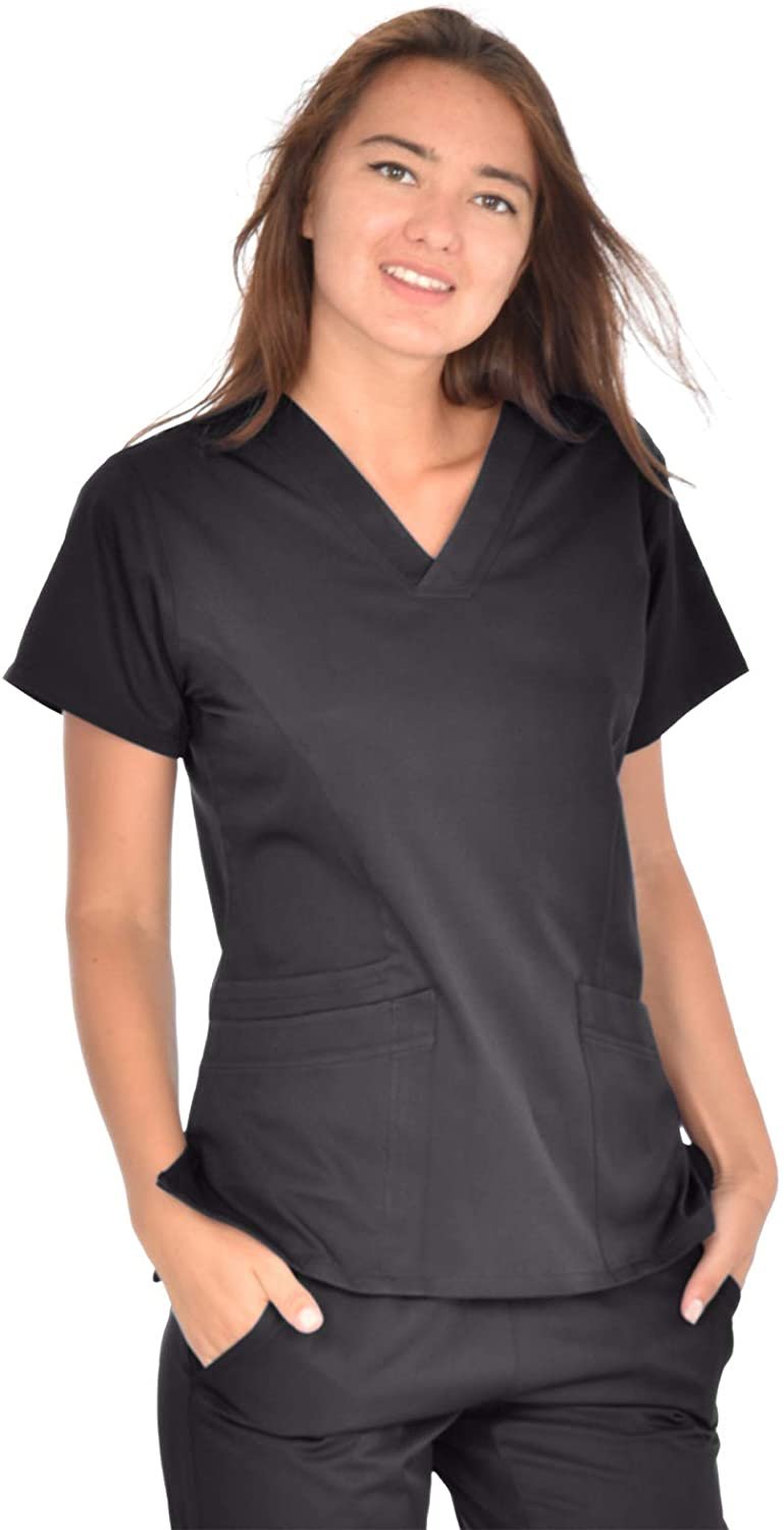 ScrubZone by Landau Unisex V-Neck Scrub Top, Style 71221 - Walmart.com
