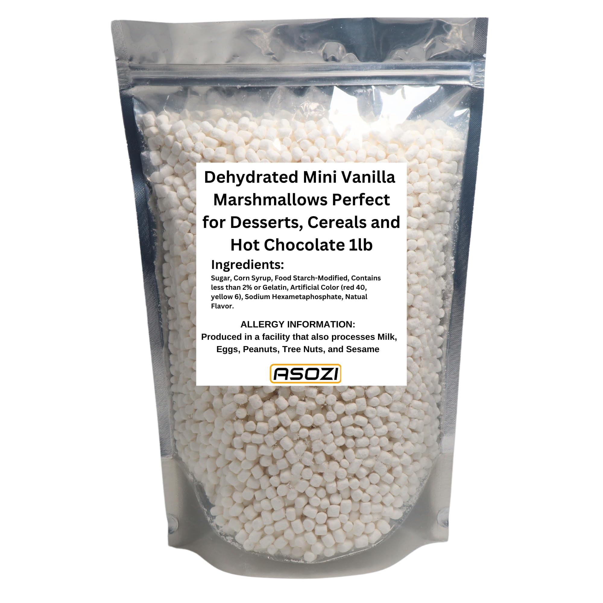 Mini Marshmallows for Hot BDF32 Chocolate - Vanilla Flavored Dehydrated ...