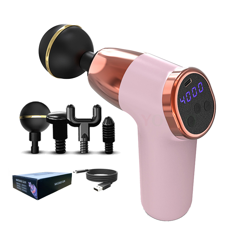 Mini Massage Gun BRUSHLESS PRO MOTOR LCD 20 Speed Electric Massager ...