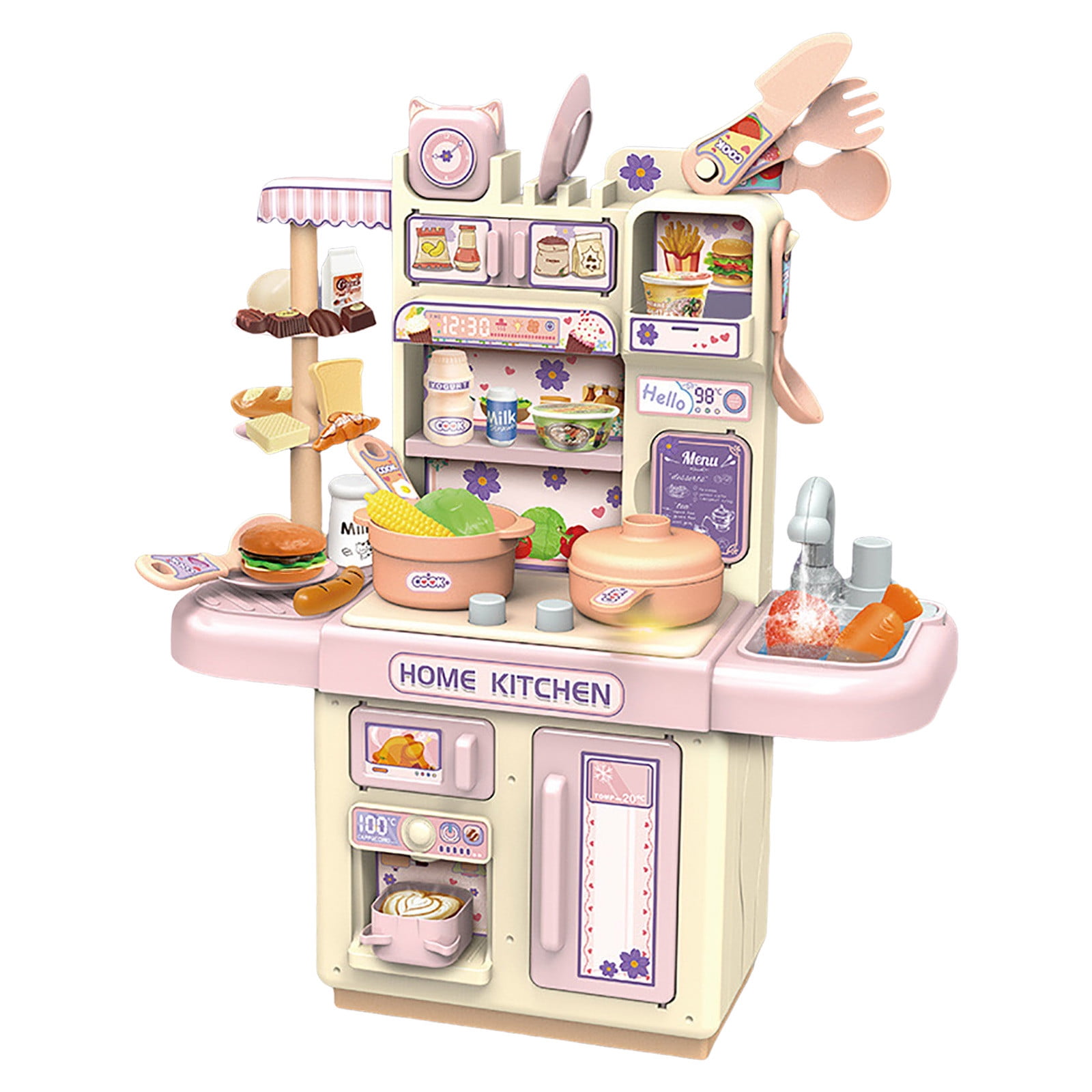 Mini Meals Interactive Play Kitchen with Lights and Sounds - Kids Toy ...