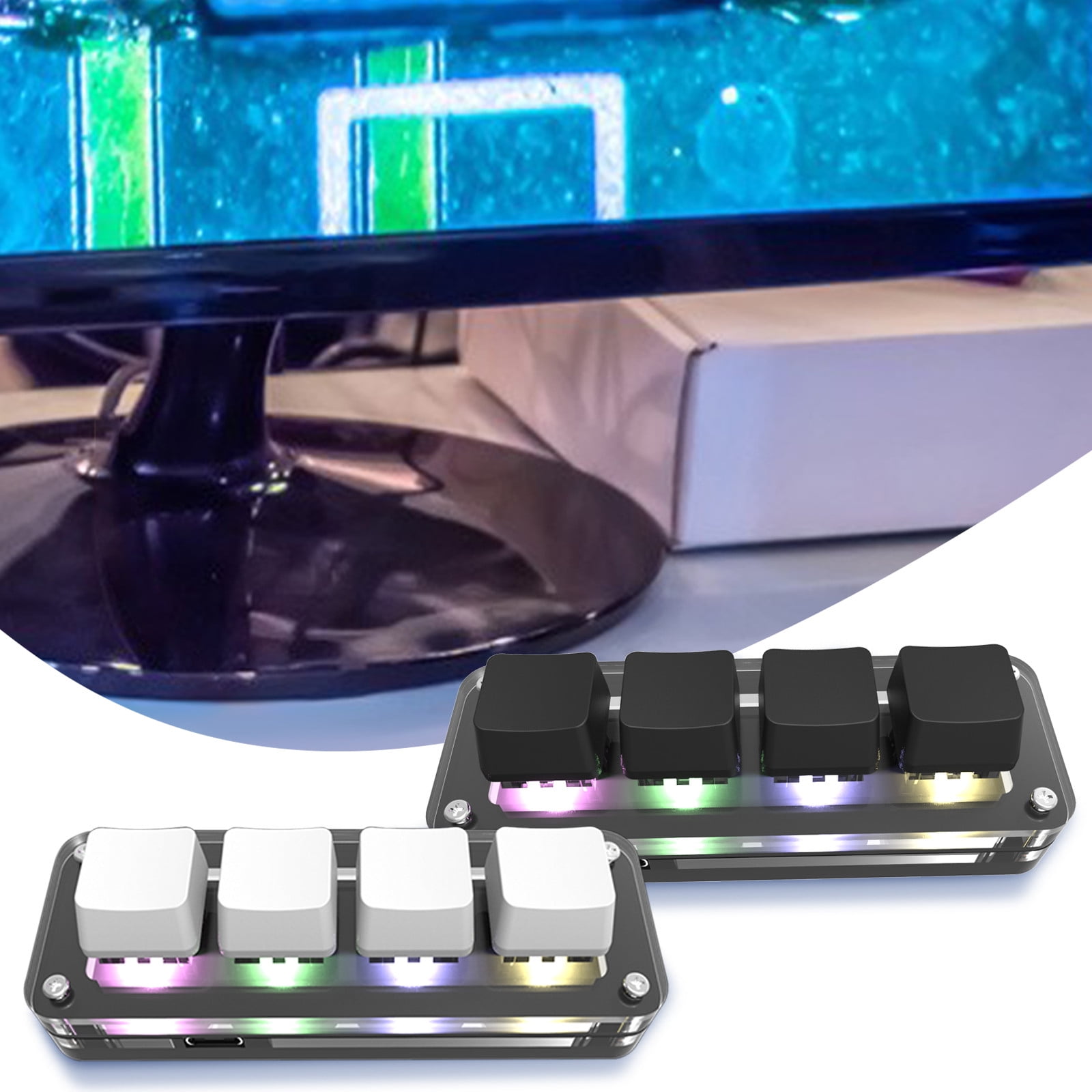 Mini Mechanical Keyboard, Custom Key Layout, Backlit Keys , Hot ...