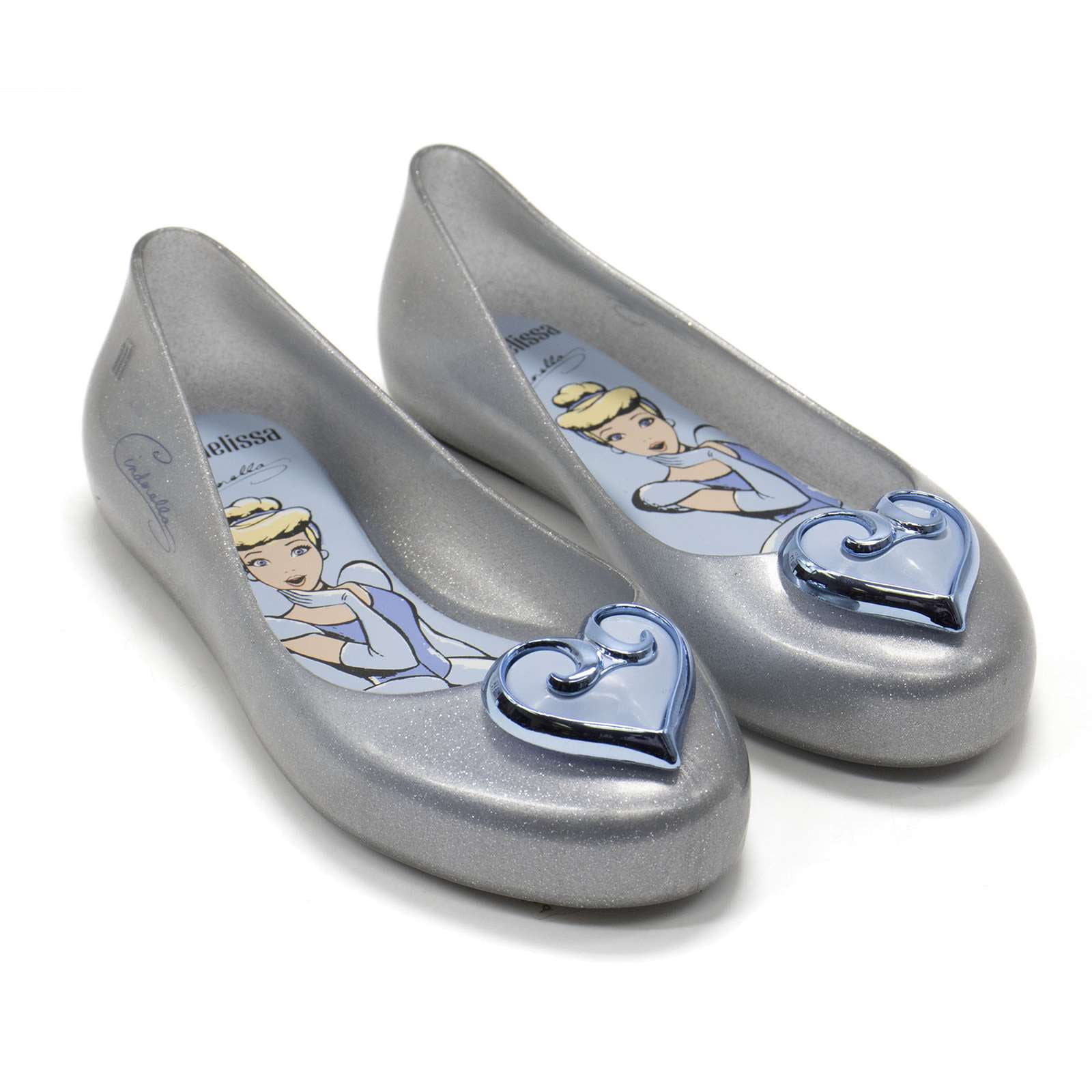 Mini Melissa Girls Sweet Love And Disney Princess Cinderella, Silver,3 ...