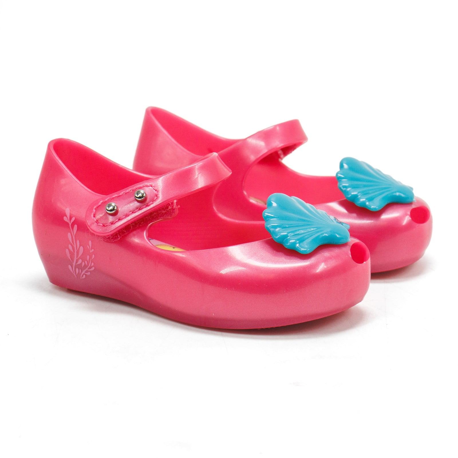Mini Melissa Toddlers Ultragirl + Little Mermaid Flats, Pink \ Blue,6 M ...