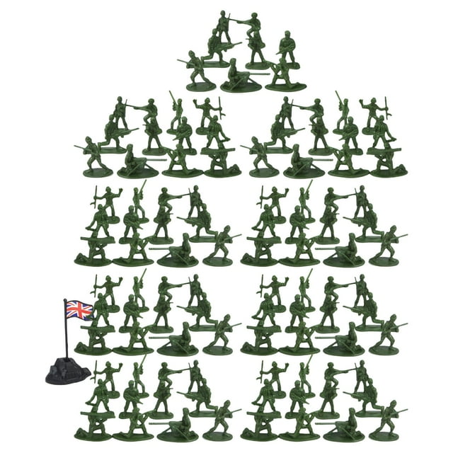 Mini Men Toy Soldiers, Bulk Pack of 100 Soldier Figurines, Guys Playset ...
