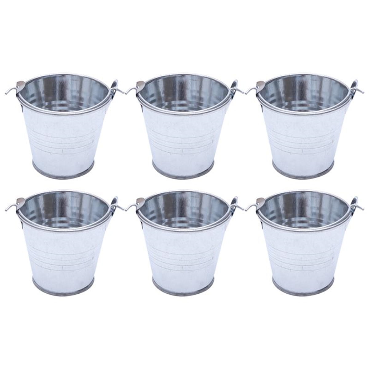 Mini Metal Buckets for Party, 2inch Galvanized Tin Pails for Arts and ...