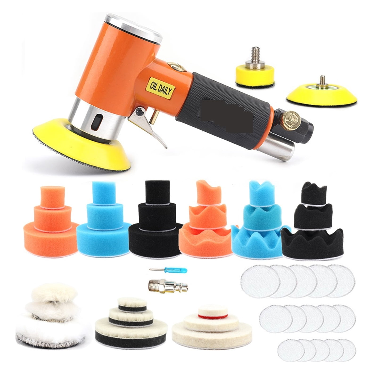 Mini Metal Burnishing Machine Orbital 1inch 2inch 3inch Air Sander ...