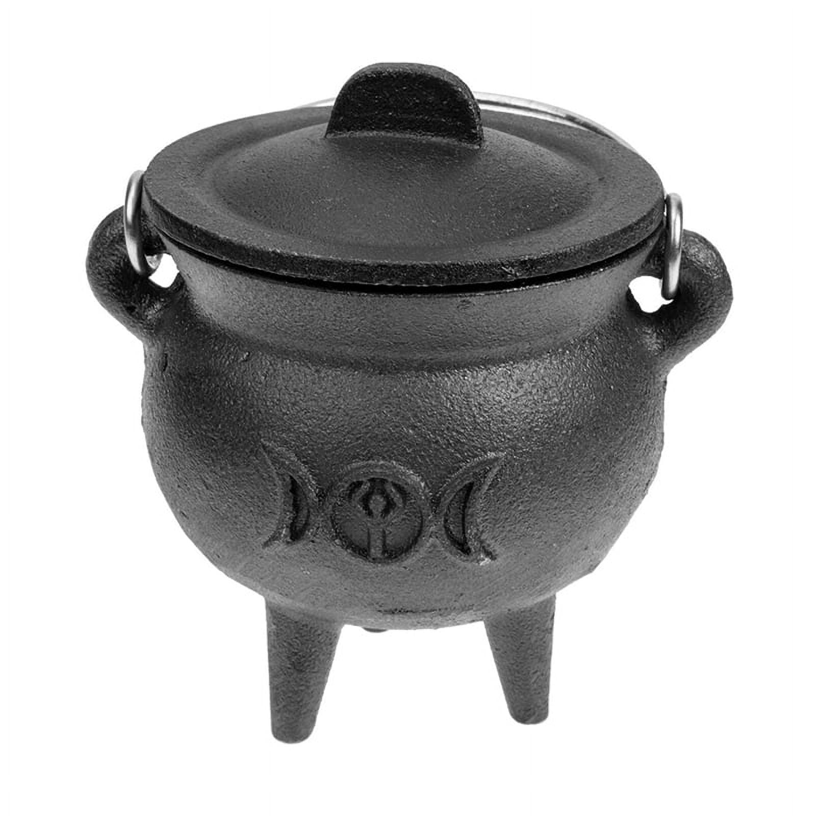 Mini Metal Cauldron,Black Buckets with Handle for Kids Halloween Candy ...
