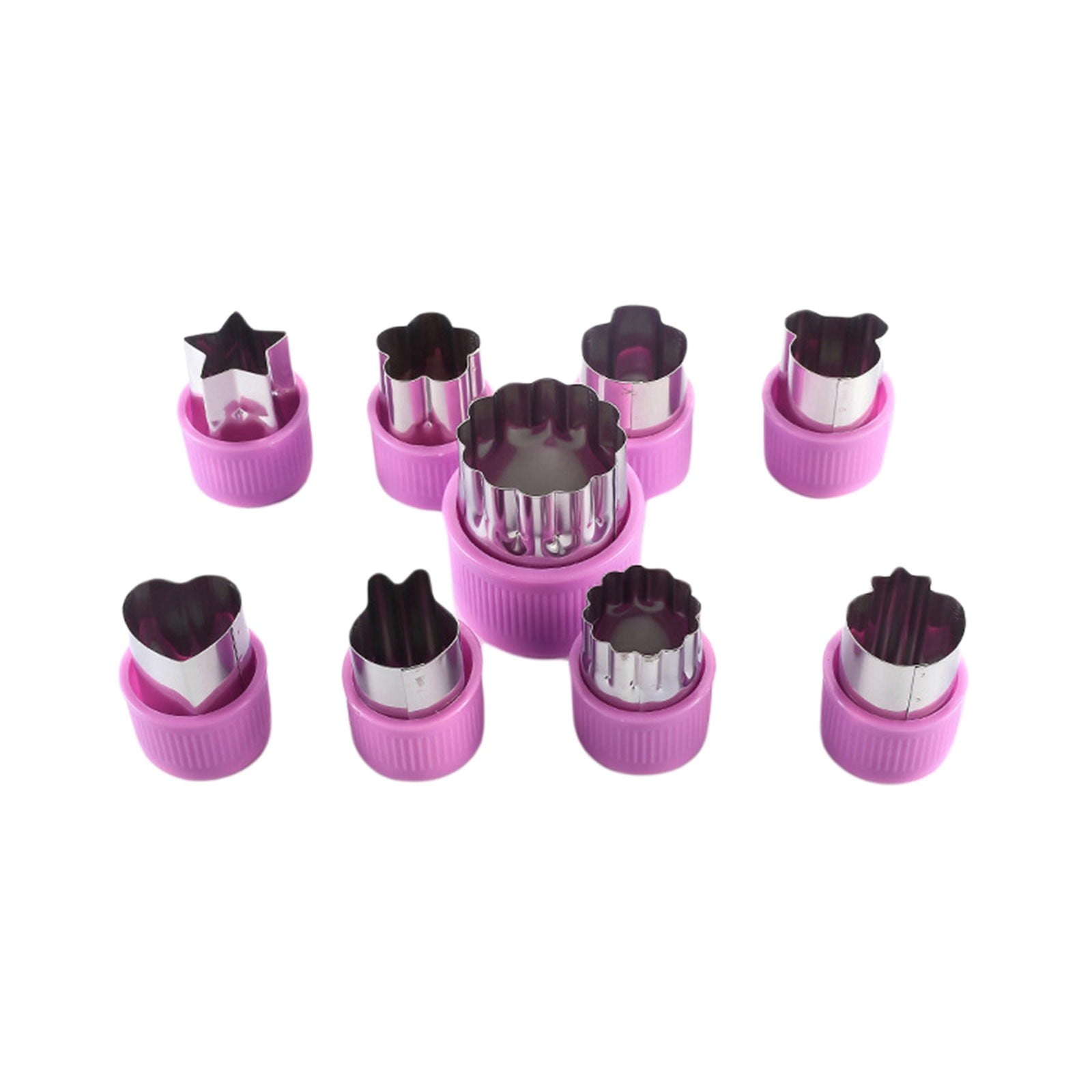 Mini Metal Cookie Cutter Set - Geometric Shapes for Fruits, Vegetables ...