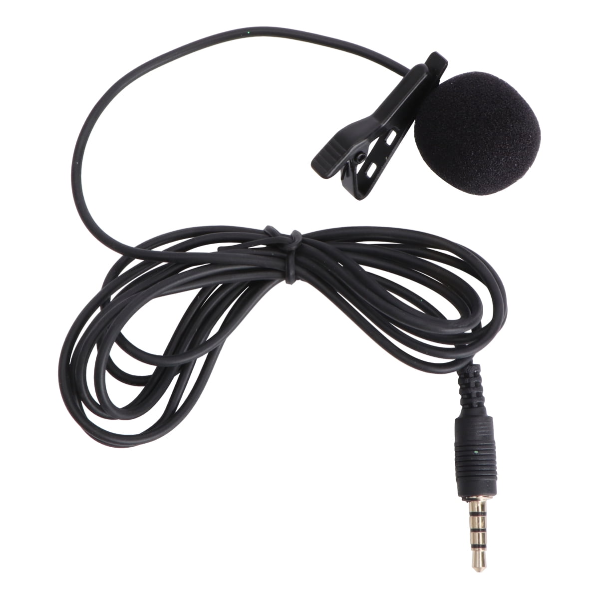 Mini Metal Portable Clip-on Lapel Lavalier Condenser Mic Wired ...