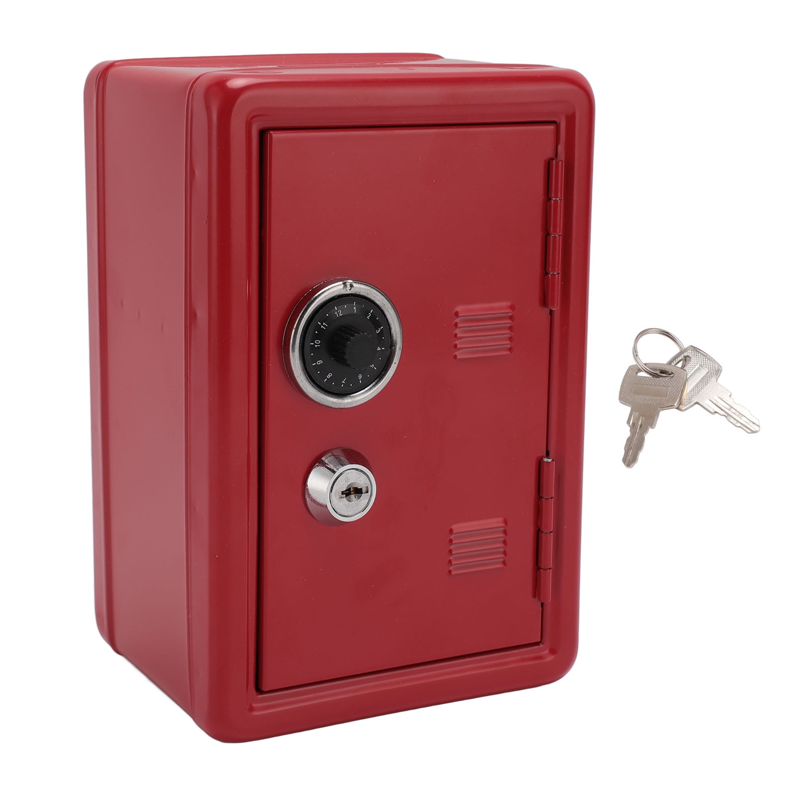 Mini Metal Safe Box with Lock, Red Dictionary Shape Money Bank ...