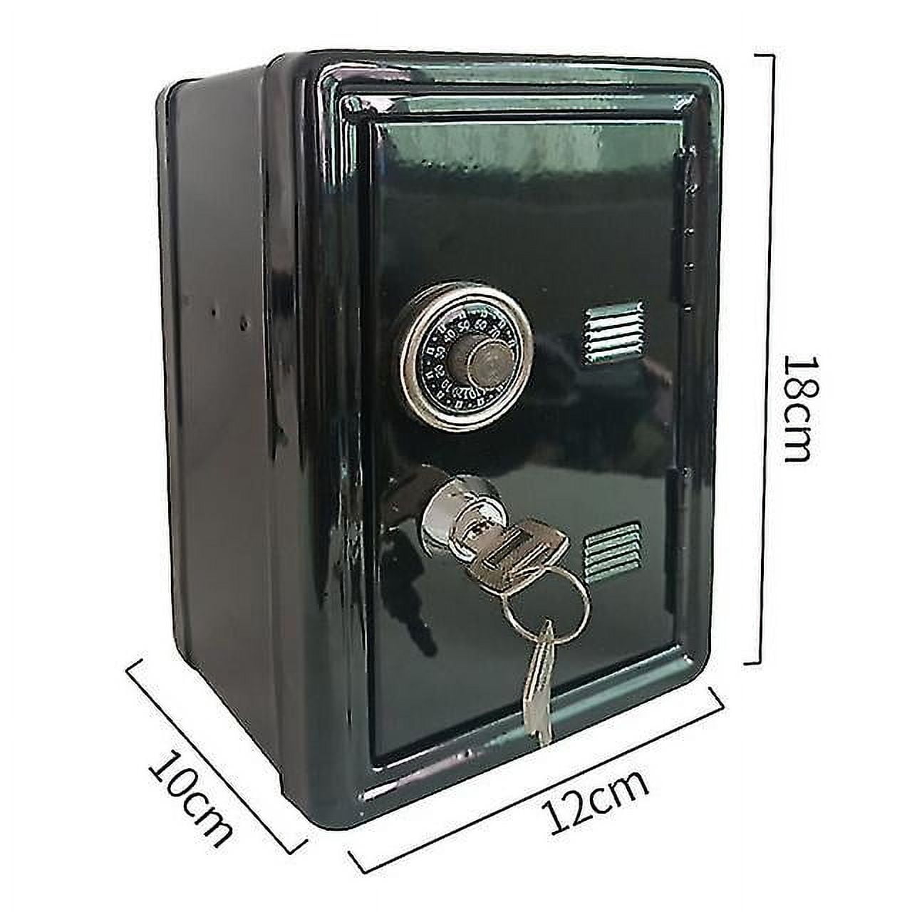 Mini Metal Safes Key Lock Children Money Bank Safe Box - Walmart.com
