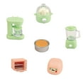 Mini Micro Plastic Kitchen Appliance Toy Set For Dollhouse 6 Pieces ...