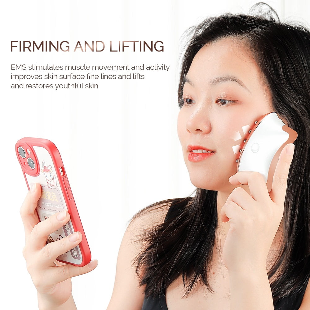 Mini Microcurrent Facial Device, Guasha Tool for Face for Anti-Aging ...