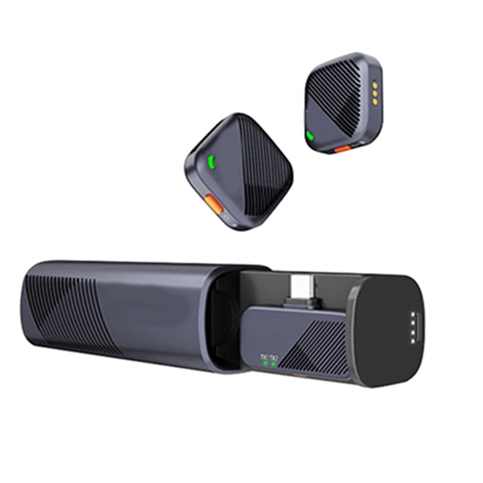 Mini Microphone 2.4GHz Wireless Microphone System Receiver Transmitter ...