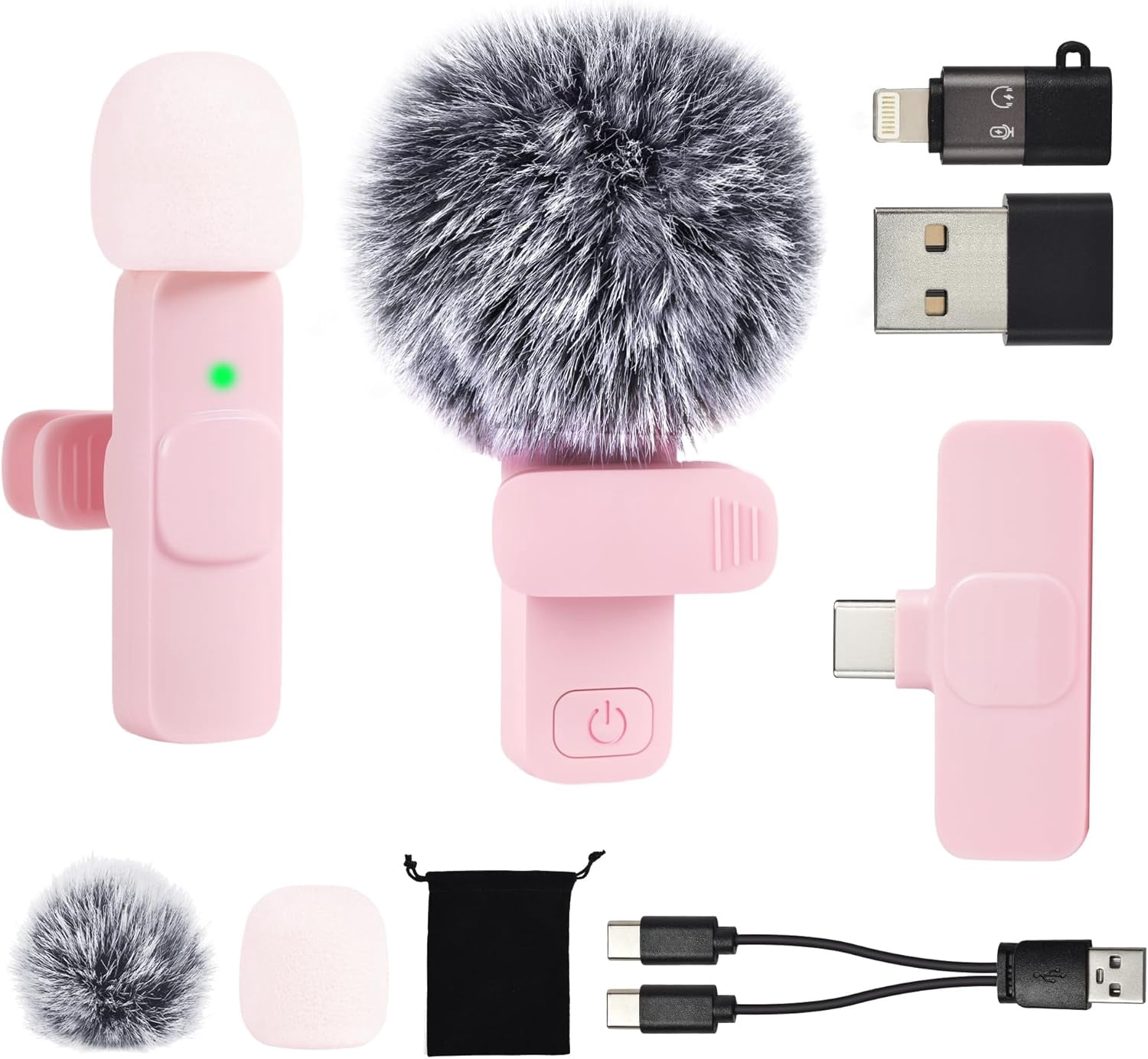 Mini Microphone for Android Phone Tablet ipad PC, Usb C Lavalier Mic ...