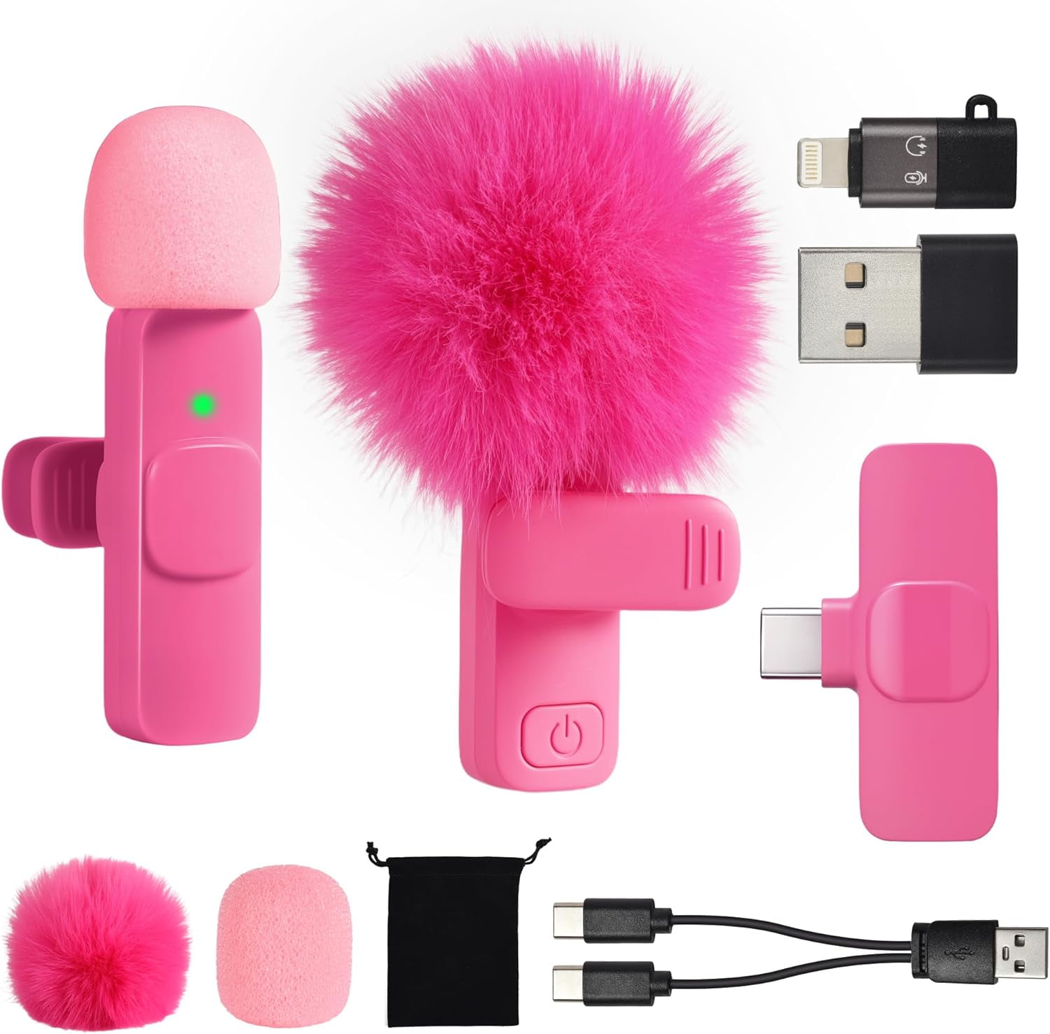 Mini Microphone for Android Phone Tablet ipad PC, Usb C Lavalier Mic ...
