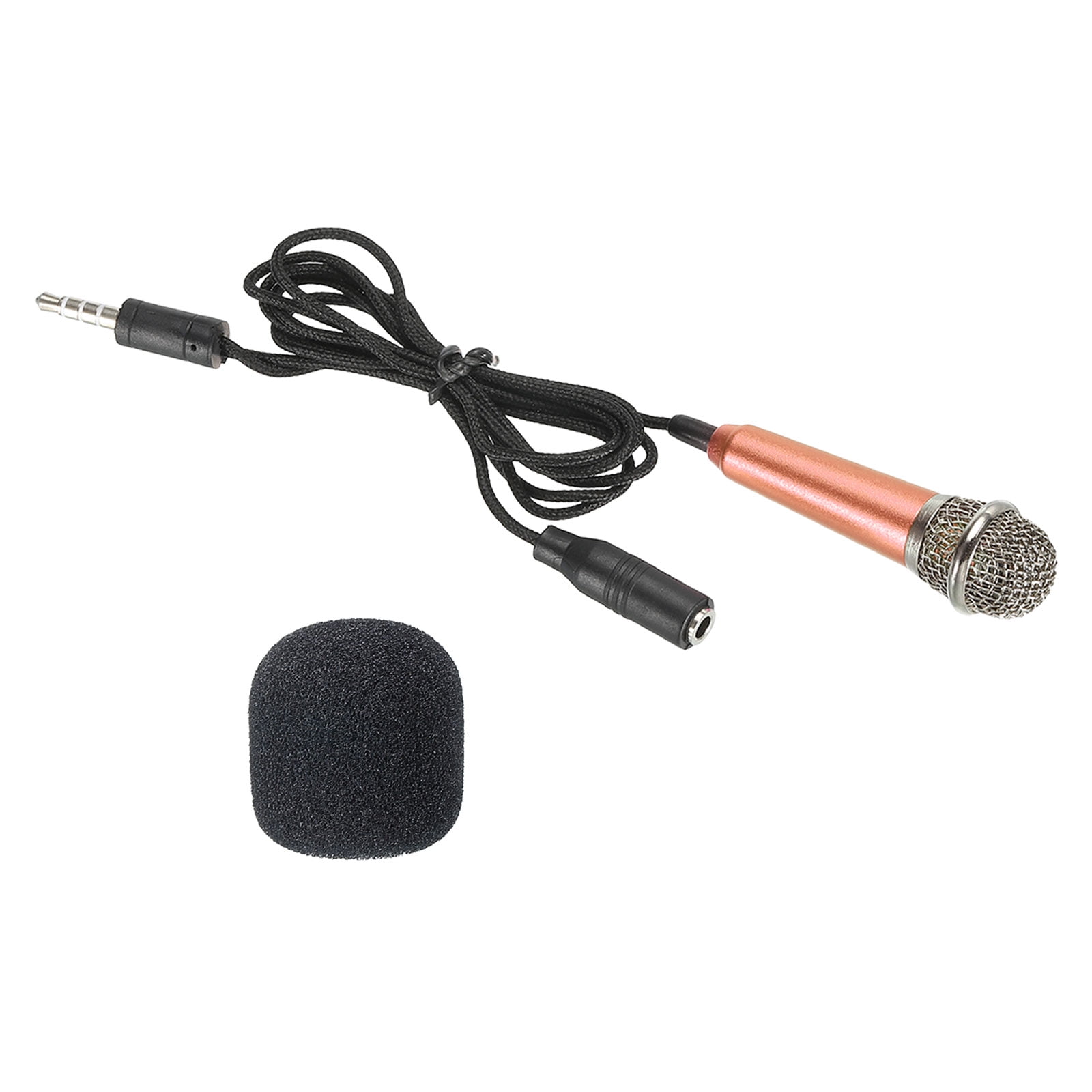 Mini Microphone Portable Vocal Microphone Rose Gold for Singing Pack of ...