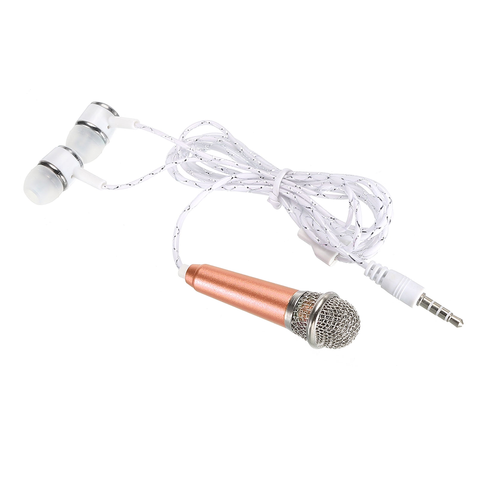 Mini Microphone Portable Vocal Microphone Rose Gold for Singing with ...