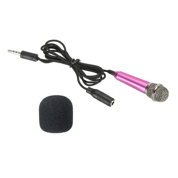 Mini Microphone Portable Vocal Microphone Rose Red for Singing Pack of ...