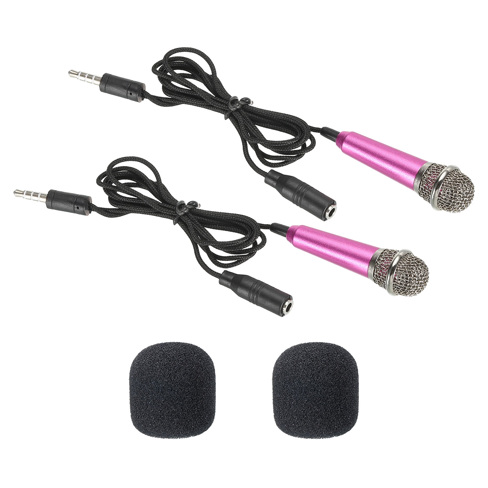 Mini Microphone Portable Vocal Microphone Rose Red for Singing Pack of ...