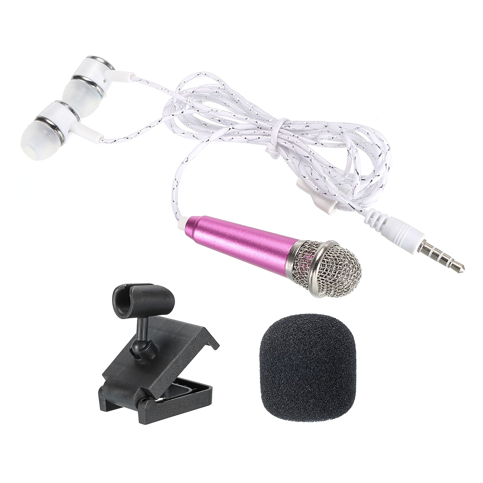 Mini Microphone Portable Vocal Microphone Rose Red for Singing with ...