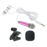 Mini Microphone Portable Vocal Microphone Rose Red for Singing with ...