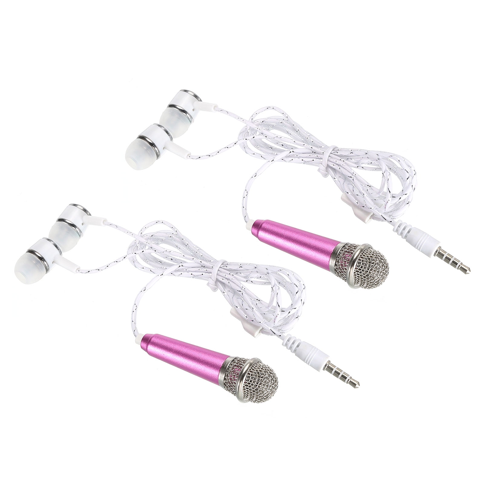 Mini Microphone Portable Vocal Microphone Rose Red for Singing with ...