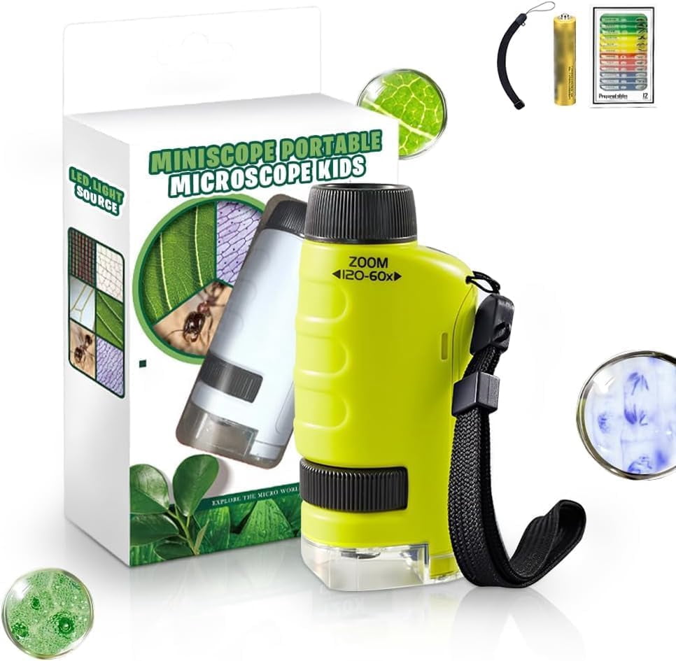 Mini Microscope for Kids,Pocket Microscope for Kids,Mini Microscope for ...