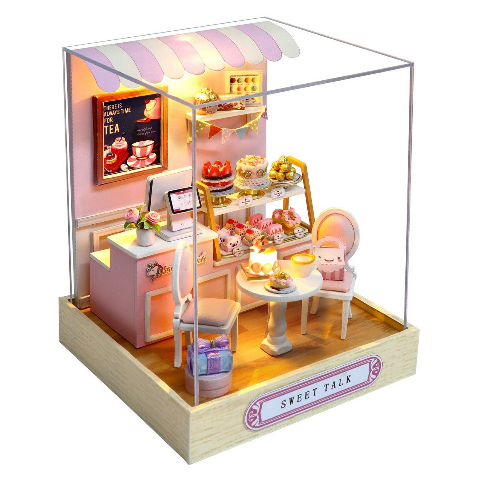 Mini Miniature Doll House DIY Small House Kit Making Room Toys Home ...