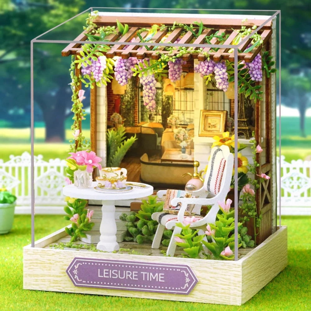 Mini Miniature Doll House DIY Small House Kit Making Room Toys Home ...