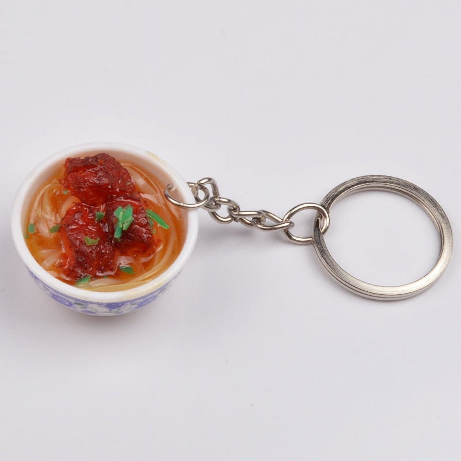Mini Miniature simulation 3cm blue and white porcelain bowl food model ...