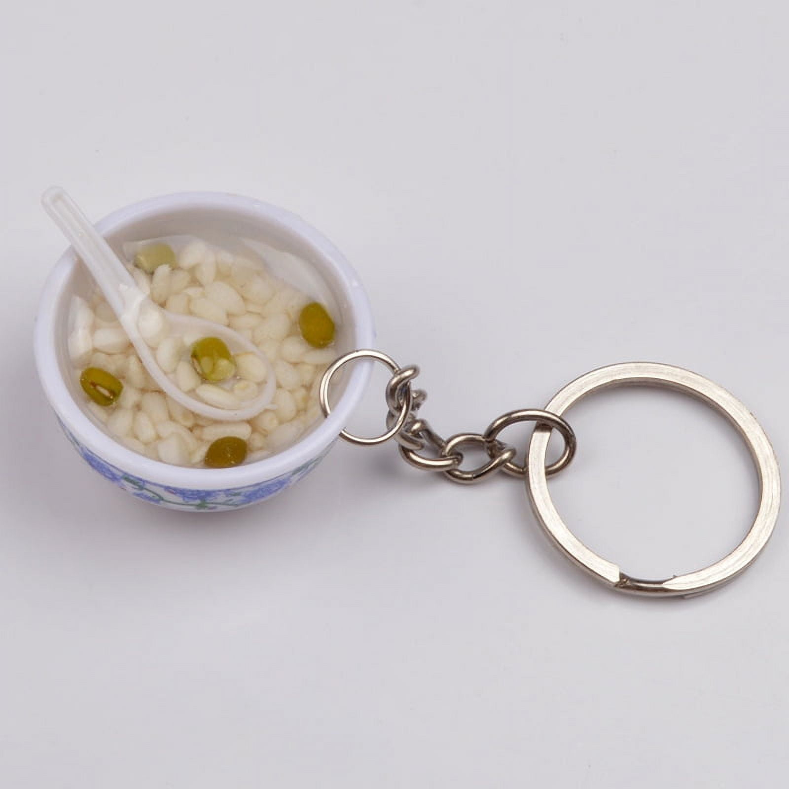 Mini Miniature simulation 3cm blue and white porcelain bowl food model ...