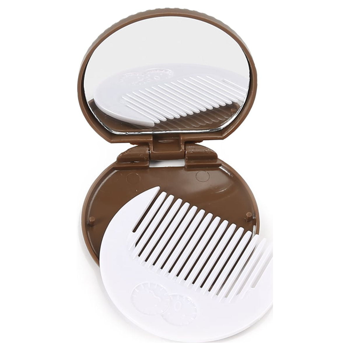Mini Mirror Comb Set Chocolate Cookie Round Shaped Mirror And Comb