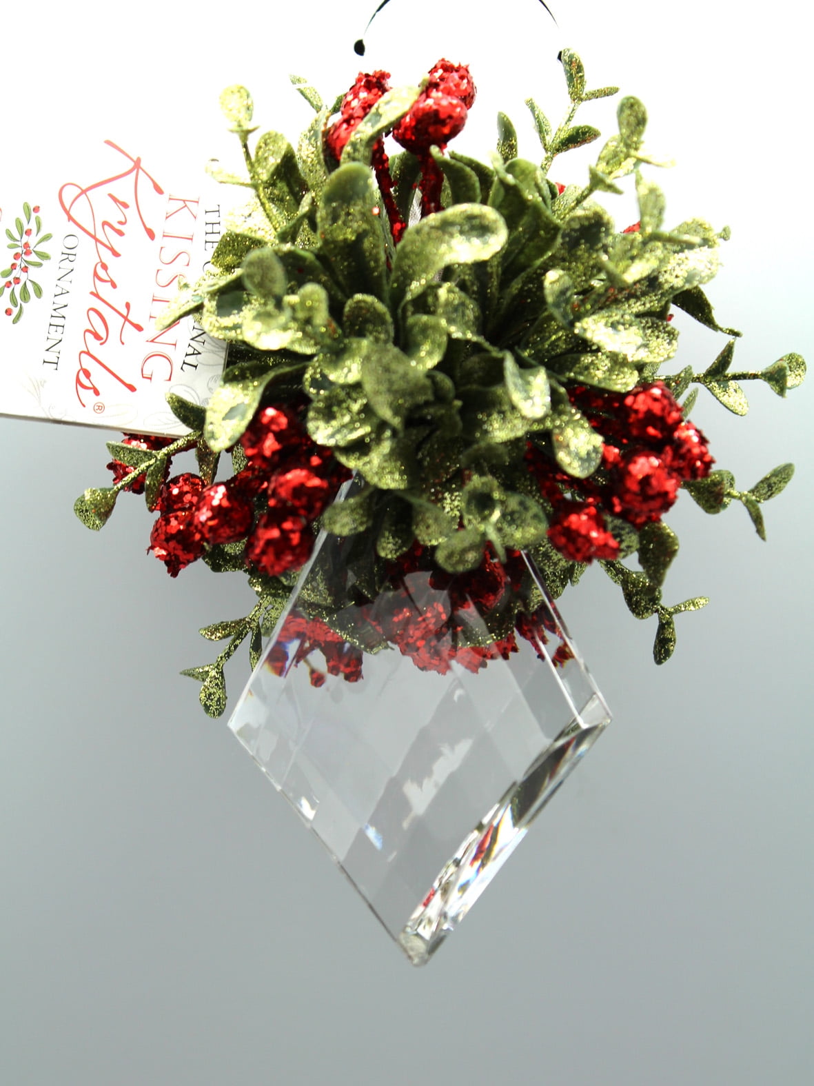 Mini Mistletoe Cut Krystal Triangle Ornament by Ganz - Walmart.com