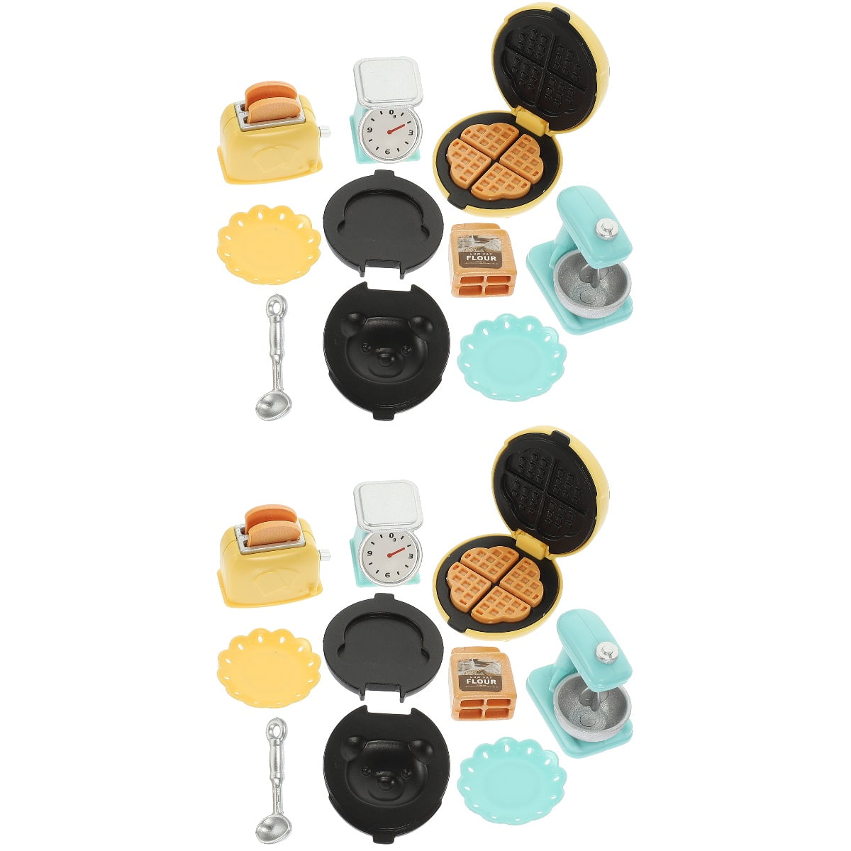 MERRYHAPY Mini Baking Toy Set for Dollhouse Real-like Design 2 Sets ...
