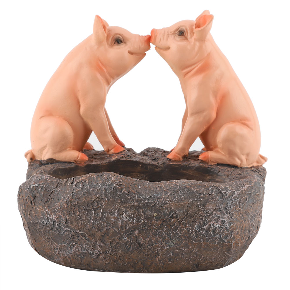 Mini Modern Cute Pig Cactus Succulent Plant Pots Small Resin Containers ...